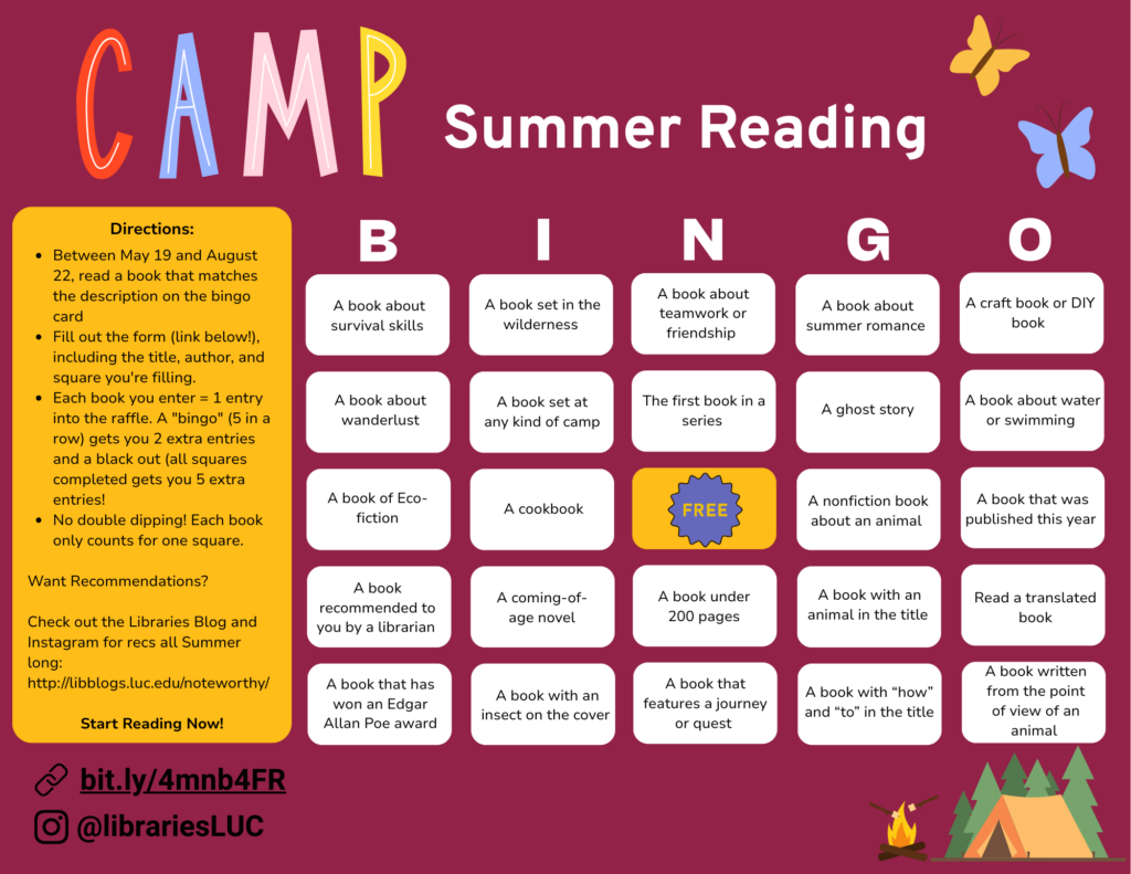 Summer Reading BINGO is here! – N O T E W O R T H Y
