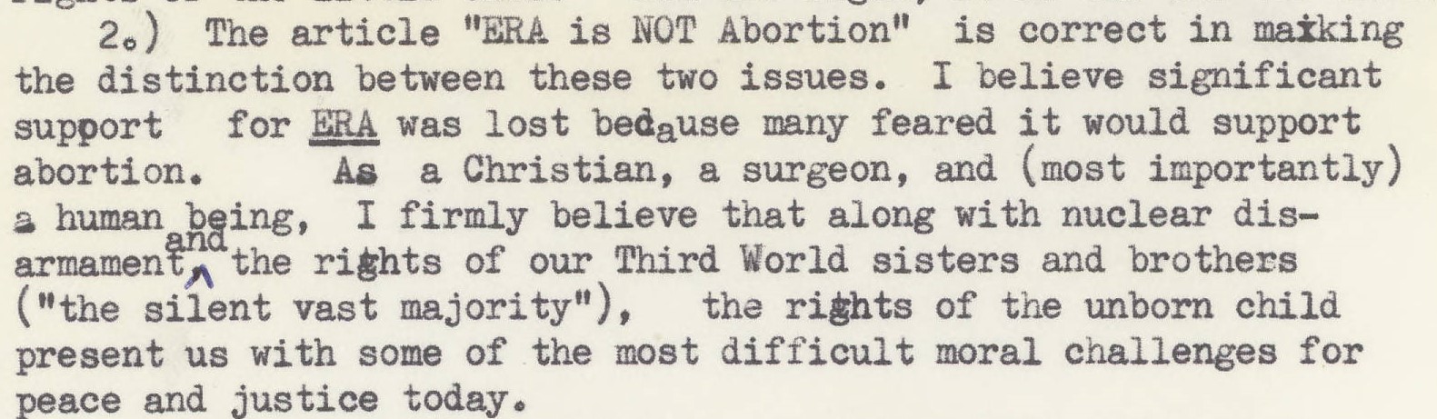8th Day Center for Justice, the ERA, and the Abortion Argument | Women ...